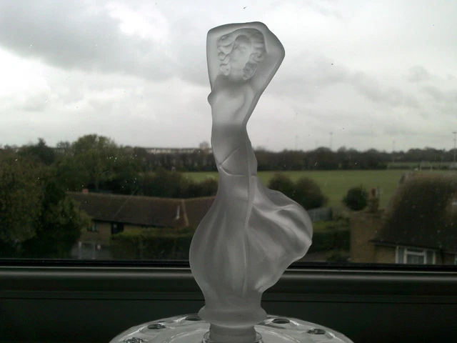 ART DECO INWALD Frosted Glass "Dancing Lady" Centrepiece Figure and ...