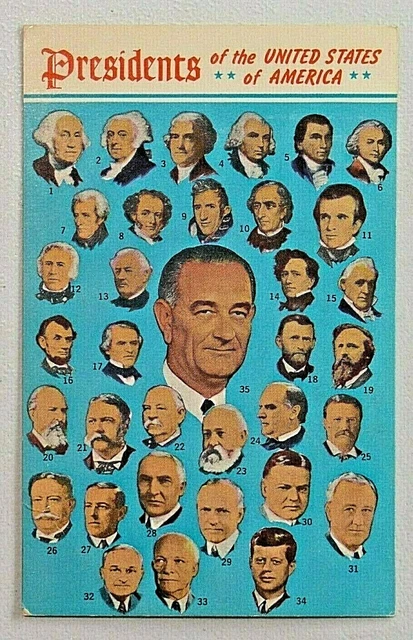 PRESIDENTS OF THE United States of America L.B. Johnson Ctr Chrome ...