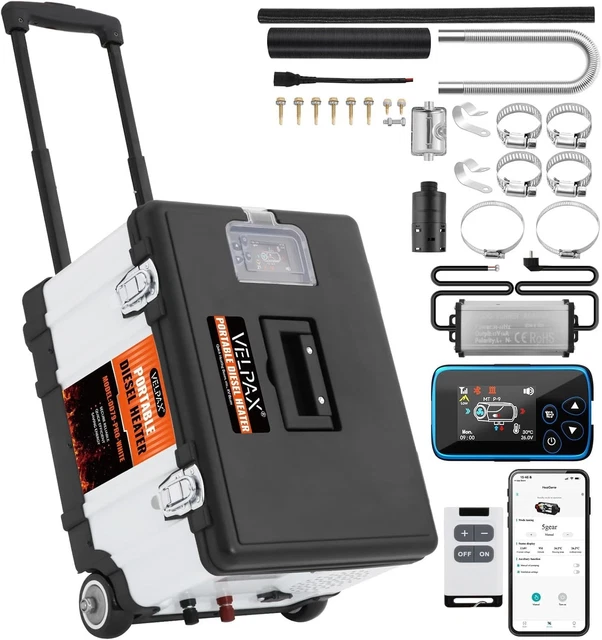 DIESEL AIR HEATER,12V/24V/230V 8KW Portable Integrated Parking Heater ...