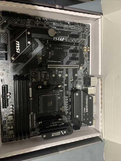 MSI B450 TOMAHAWK MAX Motherboard ATX, AM4, MISSING IO SHIELD EUR 28,93 ...