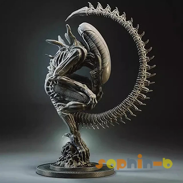 KIT DE MAQUETTE Alien Resin échelle 1:6 impression 3D figurine statue ...
