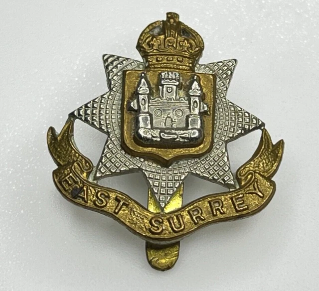 WW2 EAST SURREY Regiment Small Beret Side cap Badge 34x33 mm £17.17 ...