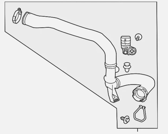 GENUINE GM CHARGE Air Cooler Outlet Air Hose 42731155 $159.96 - PicClick CA