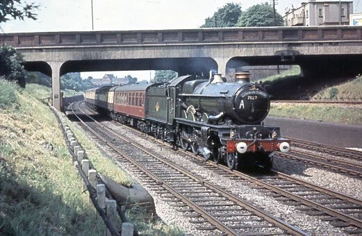 COLOUR RAIL SLIDE BRW 1594 of 7027 WR Castle class steam loco £1.99 ...