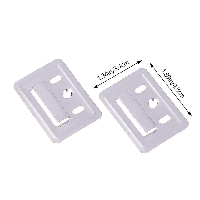 100PCS/SETS STAINLESS STEEL Wall Panel Buckle Hasp Clamp Fixing Piece ...