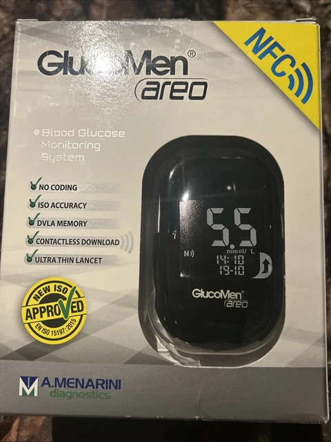 GLUCOMEN AREO NFC Glucose Monitor DVLA Compliant, Data Storage ISO ...