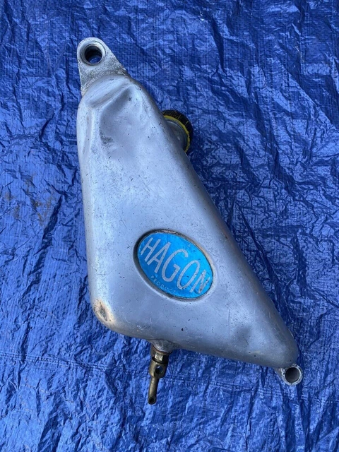VINTAGE HAGON SPEEDWAY Aluminium Petrol Tank Flat Grass Track Jawa Jap ...