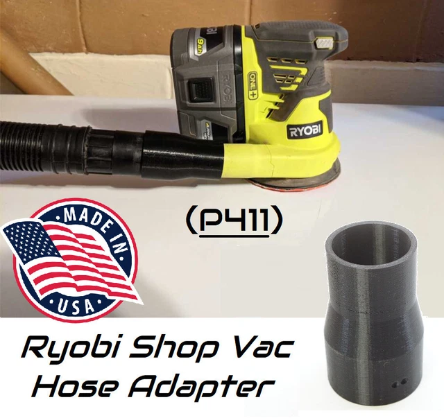 RYOBI 6 GALLON Shop Vacuum (P770ID) to One+ Random Orbit Sander Adapter ...