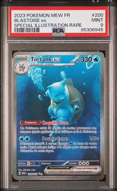 CARTE POKÉMON TORTANK Ex ALT - FR - EV3.5/151 - 200/165 - Neuf - Gradé ...