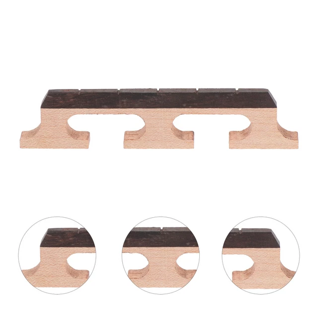 4 STRING BANJO Bridge Guitar Bridges Parts Guitar Hardtail Bridge £6.85 ...