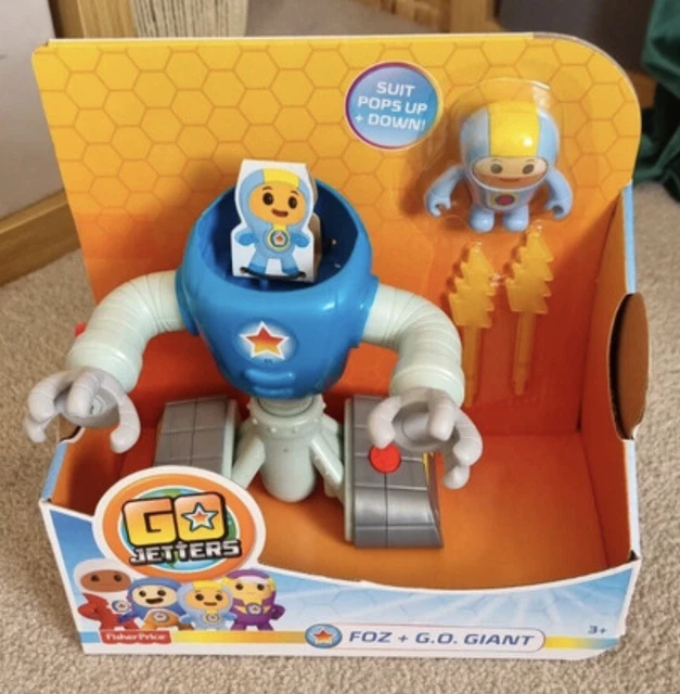 CBEEBIES GO JETTERS G.O Giant Robot Foz Figure Fisher Price Brand New £ ...