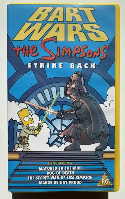 BART WARS THE Simpsons Strikes Back, VHS Tape 1999, Animated, Star Wars ...