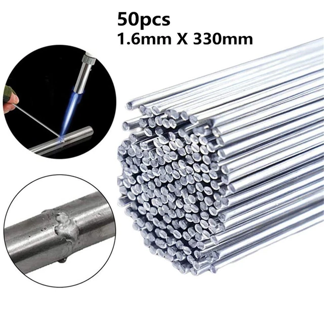 50 PI CES TIGES de soudage en aluminium faciles fondre 1 6 mm * 330 mm adapt EUR 12,40 - PicClick FR