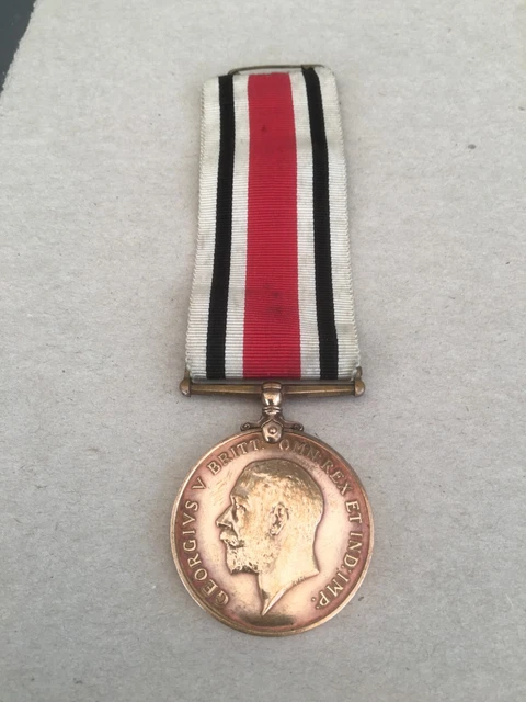 KING GEORGE V Special Constabulary Medal To Pryce Davies, Mold ...