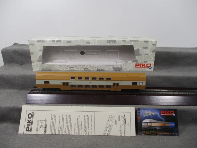 PIKO SPUR H0 53100 Personenwagen Doppelstockwagen Sitzwagen DR Ep. IV ...