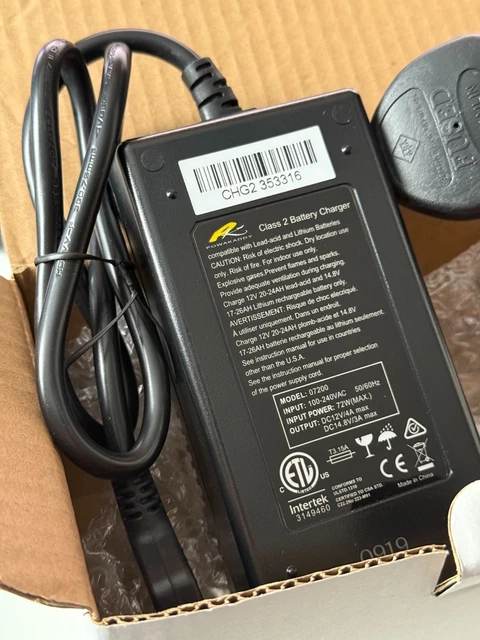 GENUINE POWAKADDY 3 Pin Lithium Charger - BNIB! 07200 Freeway/C2 £32.50 ...