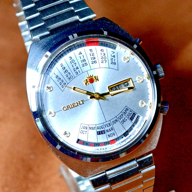 JAPAN WRISTWATCH ORIENT College Perpetual Multi Year Calendar Automatic ...
