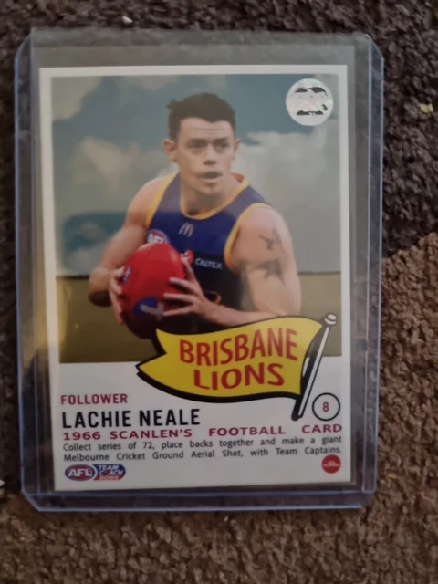 2024 AFL TEAM Coach SCANLENS RETRO Lachie Neale Brisbane Lions $200.00 ...