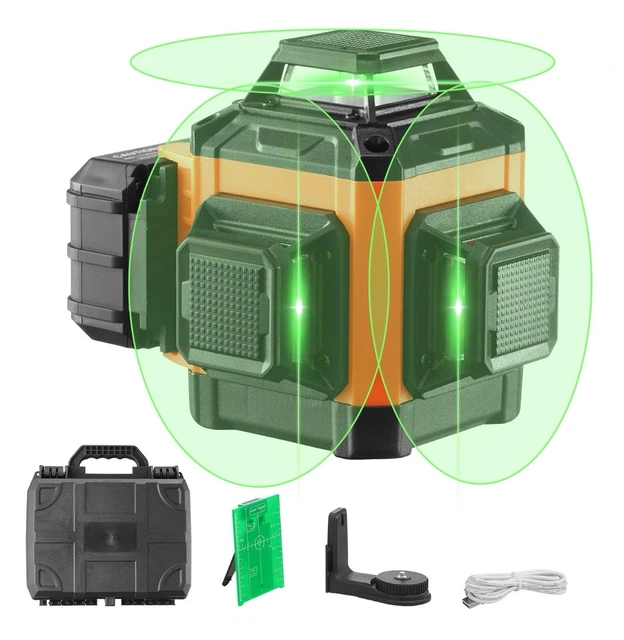 VEVOR LASER LEVEL 100ft Green Cross Line Self Leveling High Accuracy ...