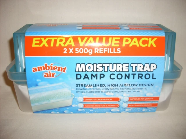 AMBIENT AIR MOISTURE TRAP DAMP CONTROL (EXTRA VALUE PACK, 2 x 500g ...