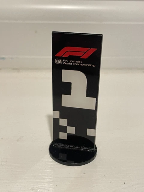 FIA F1 PODIUM 7cm Stand Pit Plates Acrylic Lewis Hamilton Max ...