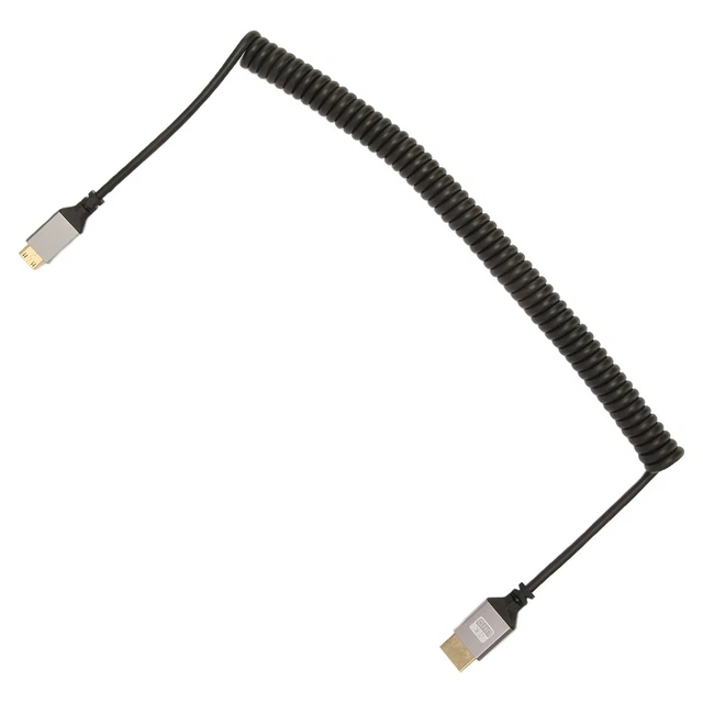 MINI HD MULTIMEDIA Interface Spring Adapter Cable 4K 60Hz 18 Gbps ...