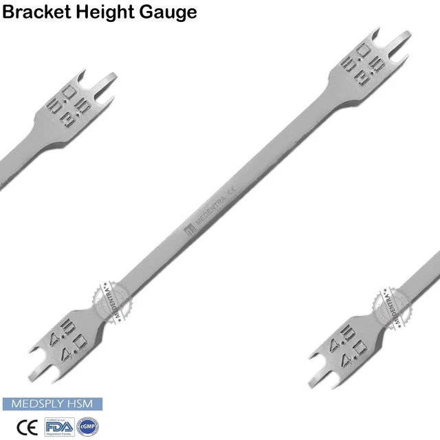 DENTAL BRACKET HEIGHT Gauge Positioning Measuring Wick Type Orthodontic ...