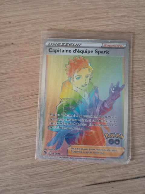 CARTE POKÉMON : Capitaine d'Equipe Spark 085/078 Pokemon Go Française ...
