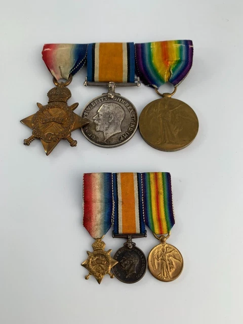 PIP, SQUEAK AND Wilfred WW1 Medals + Miniatures Original Unpolished ...