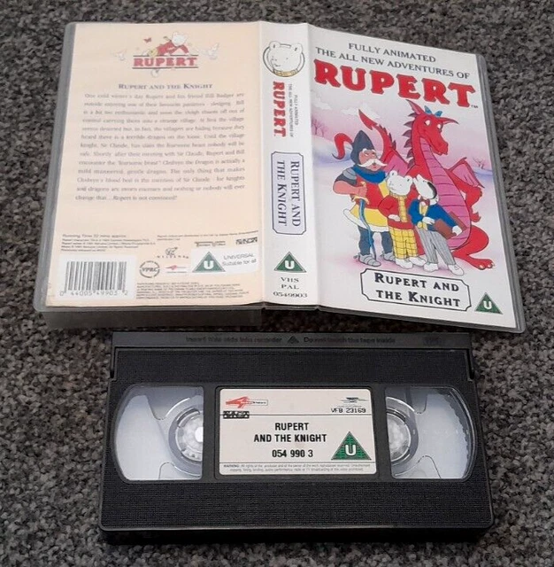 THE ALL NEW Adventures Of Rupert And The Knight Pal Vhs Video Kids ...