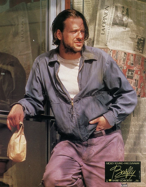 MICKEY ROURKE BARFLY Bukowski 1987 Vintage Lobby Card #6 EUR 17,99 ...
