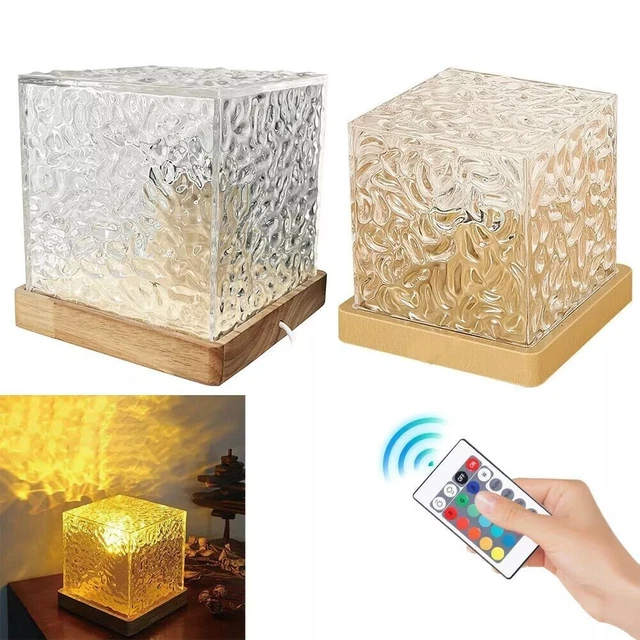 CUBE NORTHERN LIGHTS Aurora Projector Lamp Ocean Wave Night Lights w ...