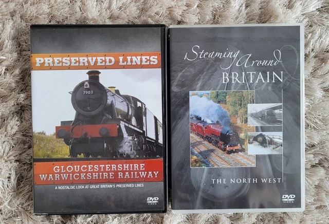 STEAM TRAIN DVDS x2 Bundle Steaming Around Britain & Preserved Lines ...