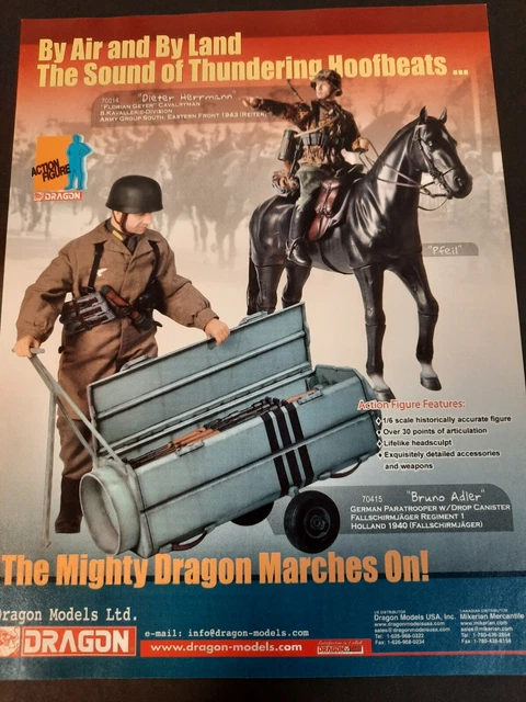 DRAGON MODELS WWII German Soldier Action Figures Calvaryman ~ Magazine ...