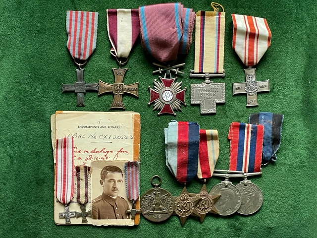 RARE GENUINE WW2 POLISH ARMY 3rd DSK MEDAL GROUP MONTE CASSINO CROSS ...