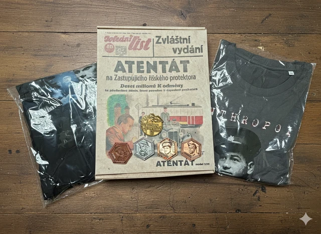 ANTHROPOID SET – Heydrich Assassination Model, 2x T-Shirts - size XL ...