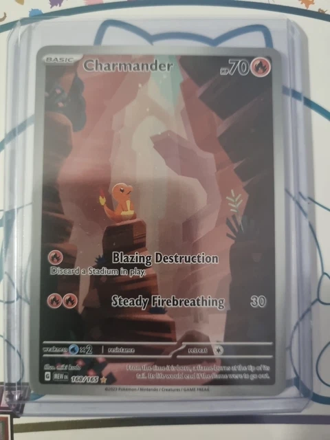 POKEMON TCG CARDS Charmander 168/165 SV 151 Illustration Rare Holo NM-M ...