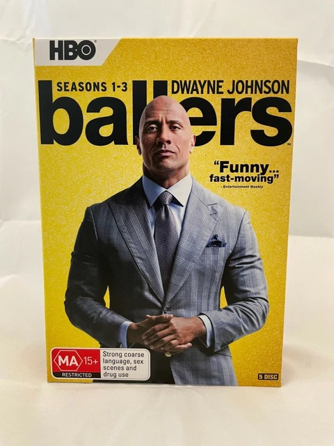 HBO BALLERS DVD Season 1-3 box set Dwayne Johnson 2017 5 disc set $17. ...