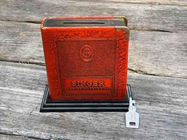 RARE VINTAGE SINGER Sewing Machine Money Box Or Bank Note, Made In Usa ...