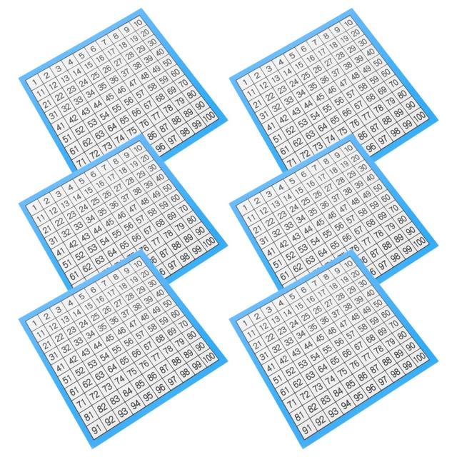 10 SHEETS CONSECUTIVE Number Counting Chart Board Student Child £5.55 ...