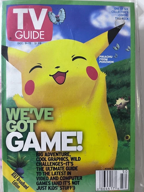 PIKACHU POKEMON GUIDA TV 9-15 dicembre 2000 EUR 9,56 - PicClick IT
