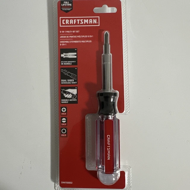 CRAFTSMAN CMHT66052 6-IN-1 Multi-Bit Set (6-In-1 Screwdriver Set) EUR ...