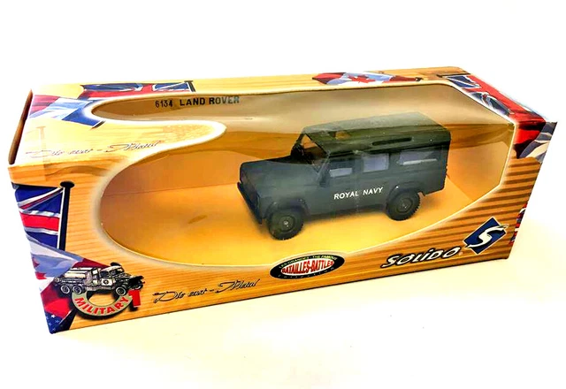 SOLIDO MILITARY 6134 Land Rover Die Cast Metal Vintage in original Box ...