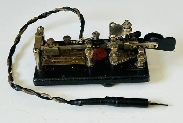 VINTAGE VIBROPLEX TELEGRAPH Key Bug Morse Code $189.00 - PicClick CA