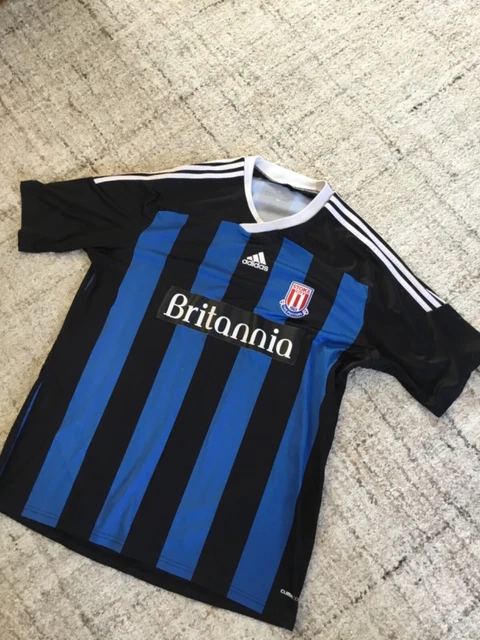 STOKE CITY FOOTBALL Shirt Adidas Medium 3rd Away Kit Jersey XL £6.01 ...