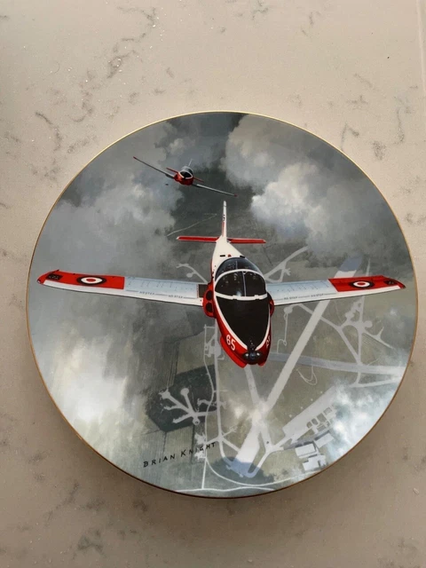 COALPORT RAF AIRCRAFT Jet Provost T Mk 5A Collectors Plate Brian Knight ...