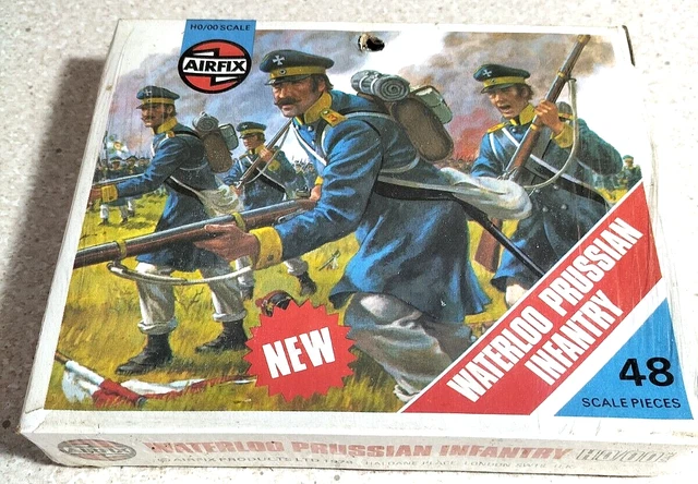 AIRFIX WATERLOO PRUSSIAN Infantry. Sill sealed box of 48 HO/OO scale ...