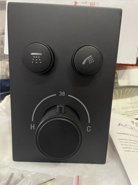 AQUALLA FUSE DUAL Function Push Button Concealed Thermostatic Mixer ...