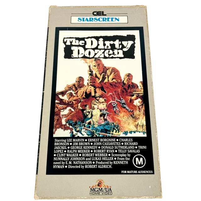 THE DIRTY DOZEN VHS Video (1967) CEL Starscreen Charles Bronson Cardboard Sleeve £14.21 ...