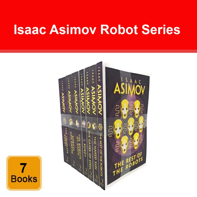ISAAC ASIMOV ROBOT series 7 Books Collection Set Pack The Rest Of The ...